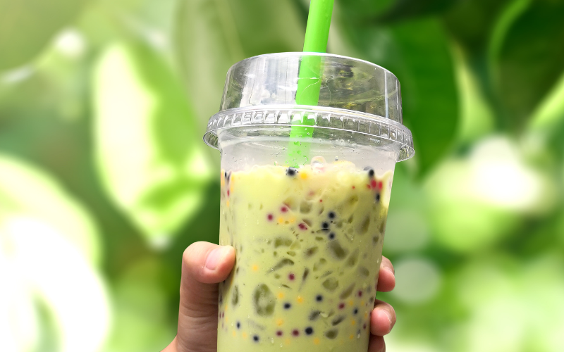 Watermelon Matcha Protein Refresher - Boba Nutrition