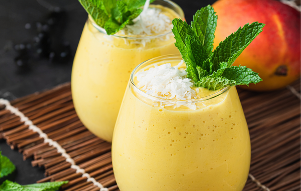Healthy Mango Bellini Mocktail Recipe | Boba Nutrition